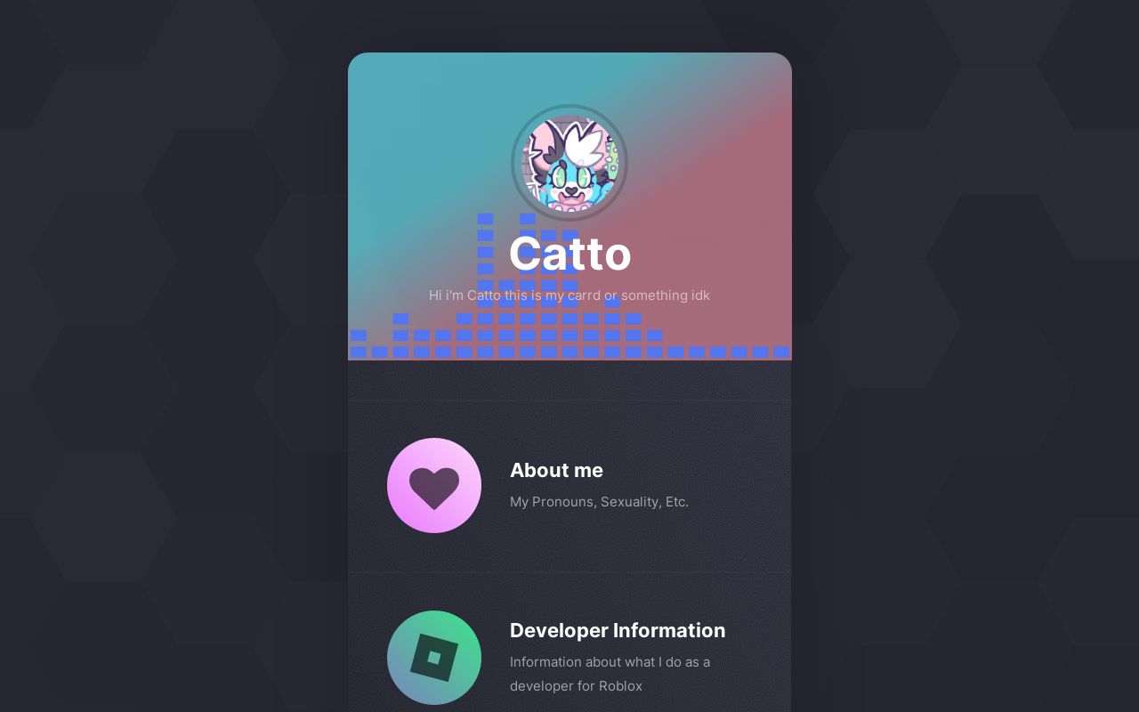 Catto's Caard